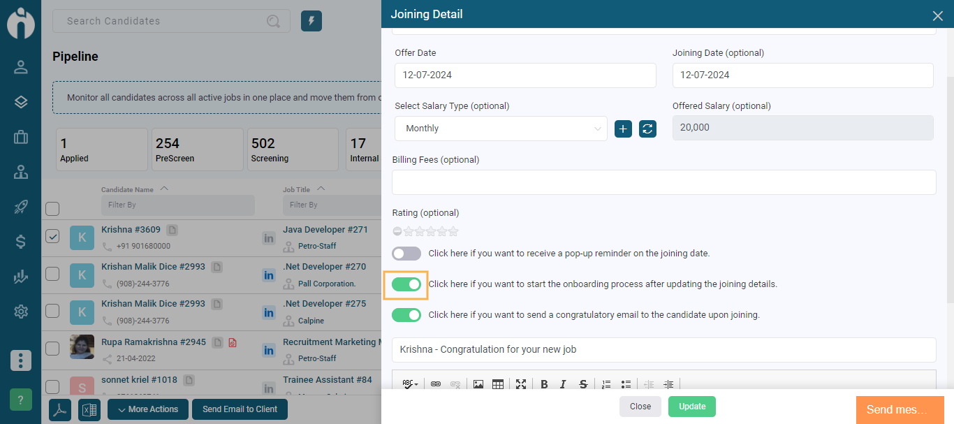 Onboarding Process