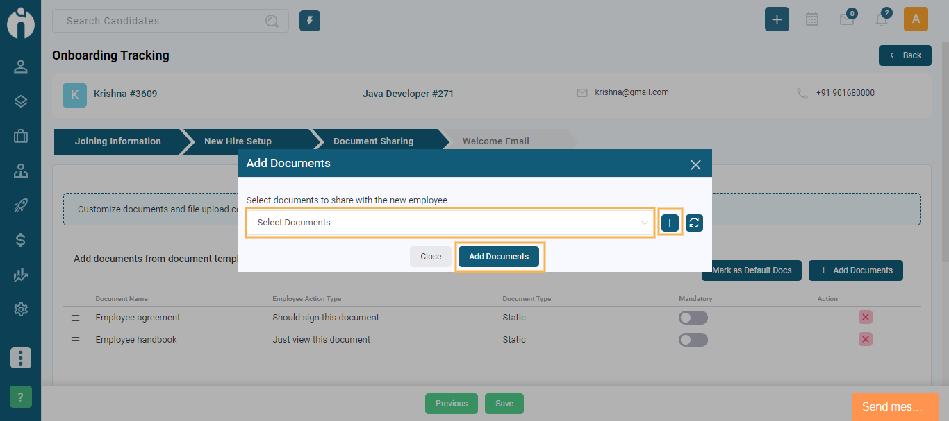 Onboarding Process